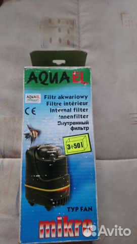 Внутренний фильтр для аквариума Aqua el mikro