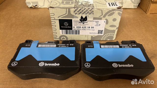 Передние тормозные колодки Mercedes (A0084201820) купить в Москве ...